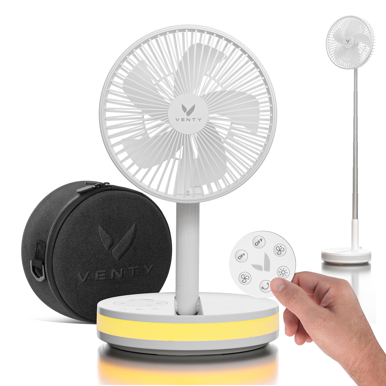 Venty Fan Rechargeable & Portable Fan - 48-Hour Battery Life – V E N T Y