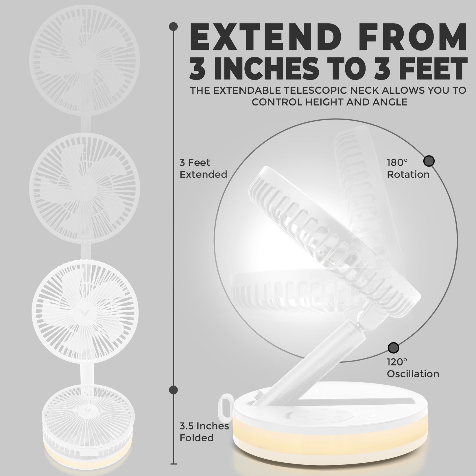 Venty Fan Rechargeable & Portable Fan - 48-Hour Battery Life – V E N T Y
