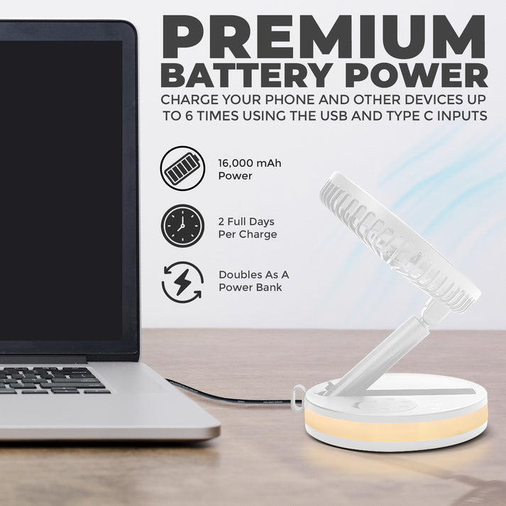 Venty Fan Rechargeable & Portable Fan - 48-Hour Battery Life – V E N T Y